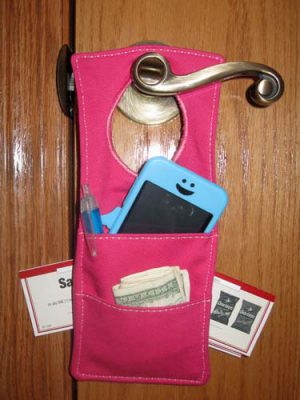 How to Make a Door Organizer to Hang on a Doorknob - WeAllSew