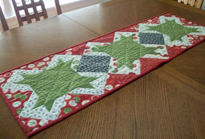 Holiday Half-Square Table Runner - WeAllSew