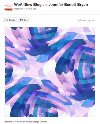 Congratulations to our BERNINA WeAllSew Fabric Design Contest Winners ...