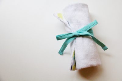 How to Make a Wrap Burp Cloth with Heat Retention Bottle Pocket - WeAllSew