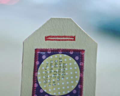 How to Make a Vinyl Applique Luggage Tag - WeAllSew