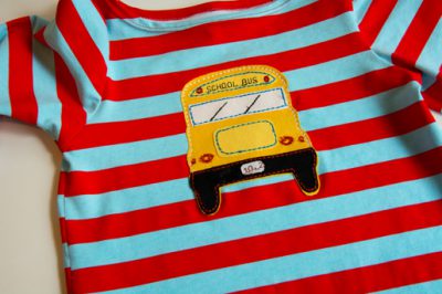 How to Make a School Bus Appliqué Tee or Dress - WeAllSew