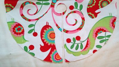 DIY Mini Holiday Tree Skirt - WeAllSew