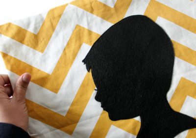 How to Sew an Appliqué Portrait Pillow Keepsake For Mom - WeAllSew