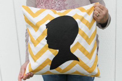 How to Sew an Appliqué Portrait Pillow Keepsake For Mom - WeAllSew