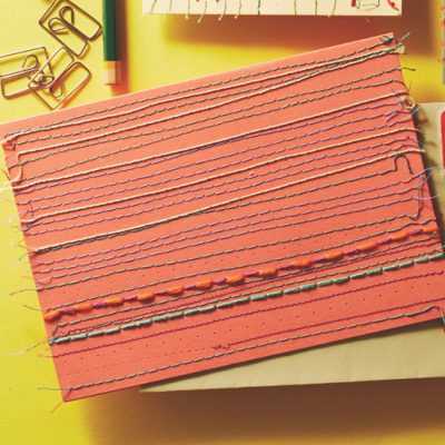 How To Create Embroidered Note Cards - WeAllSew