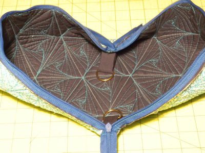 Pyramid Pouch Tutorial Attaching the zipper - WeAllSew