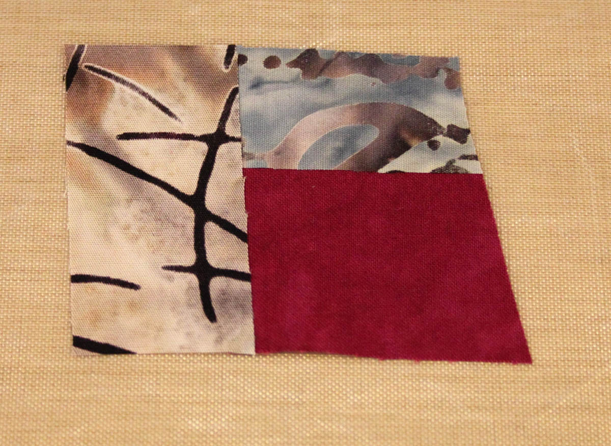 Fused log cabin table runner - WeAllSew