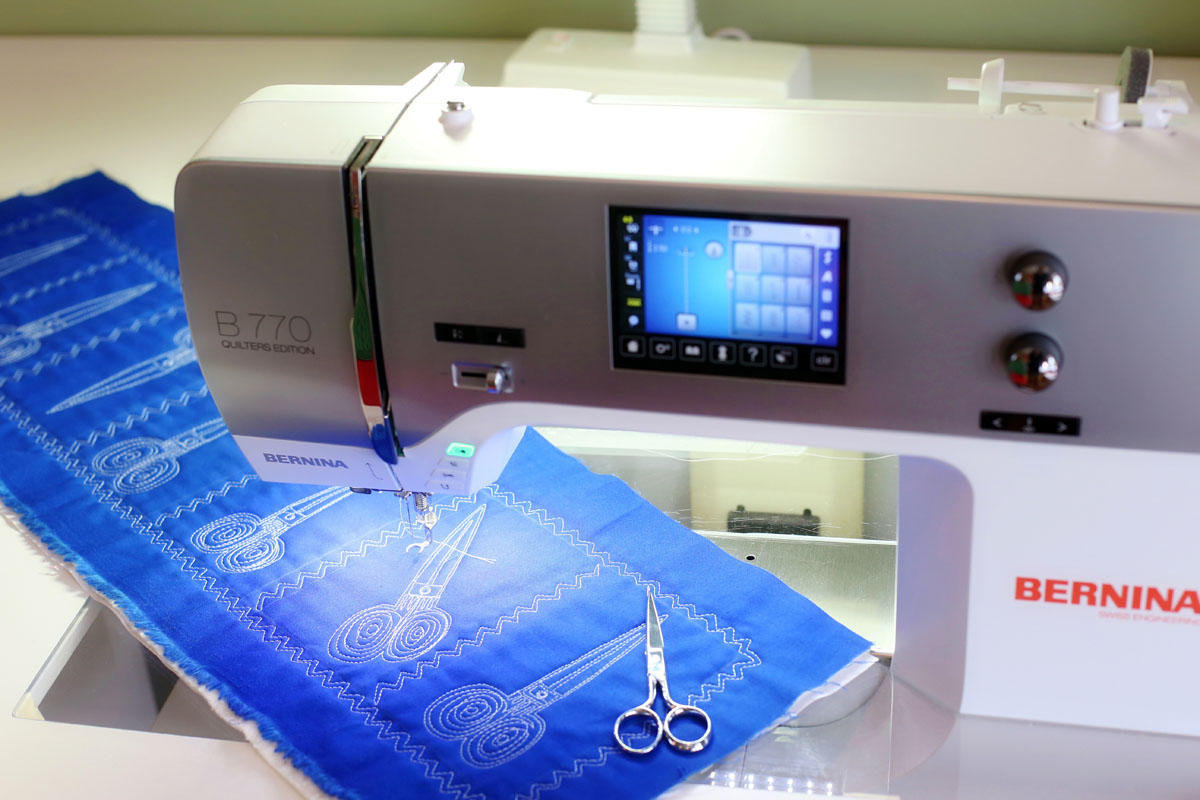 Free-Motion Quilting Scissors Pincushion Tutorial - WeAllSew