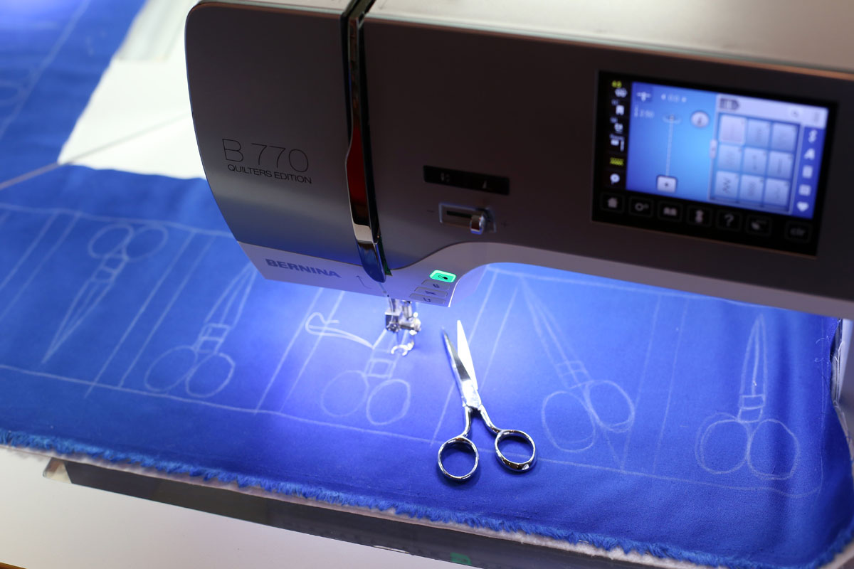 Free-Motion Quilting Scissors Pincushion Tutorial - WeAllSew