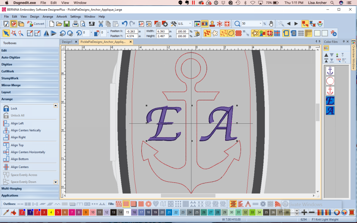 Anchors Aweigh Embroidered Denim Jacket - WeAllSew