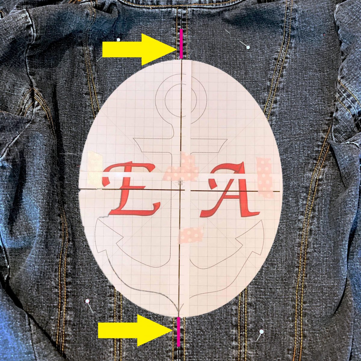 Anchors Aweigh Embroidered Denim Jacket - WeAllSew