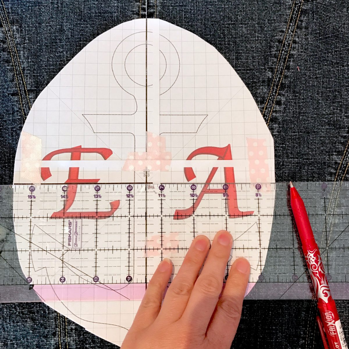 Anchors Aweigh Embroidered Denim Jacket - WeAllSew