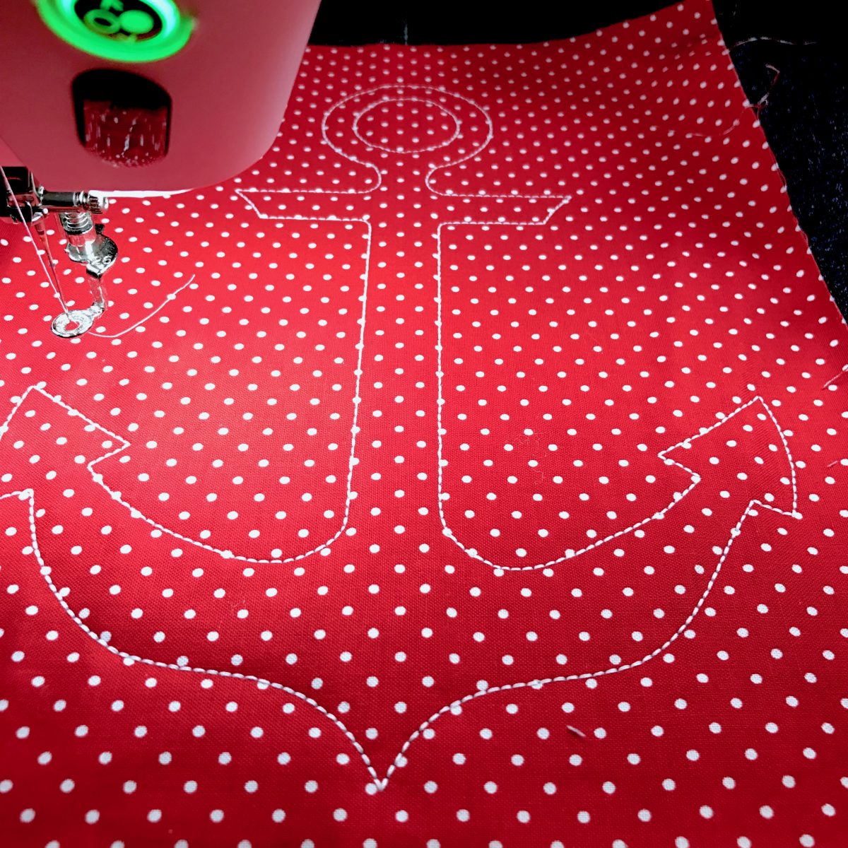 Anchors Aweigh Embroidered Denim Jacket - WeAllSew