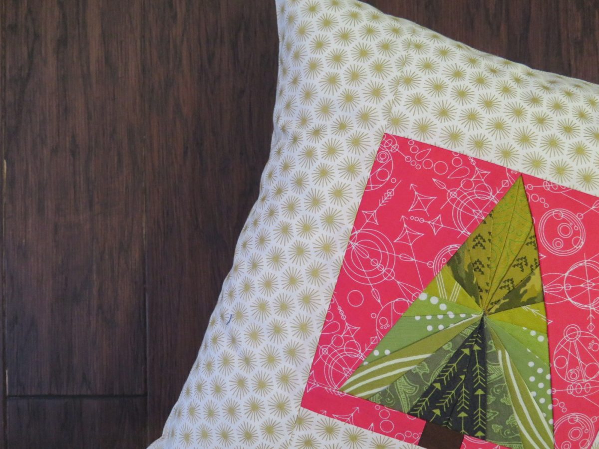 Foundation Paper Pieced Christmas Pillow - WeAllSew