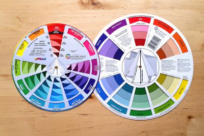 How to use a color wheel 1200 x 800 RYB and CMY wheels - WeAllSew