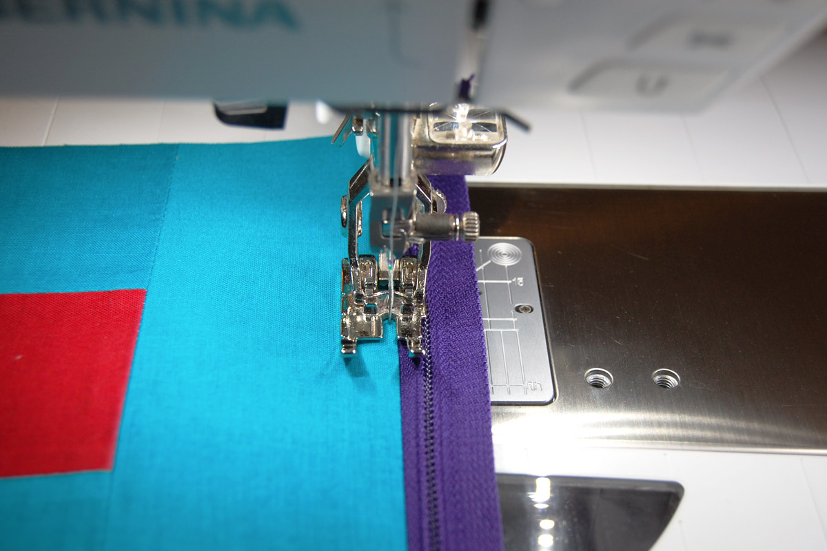 Color Block Zipper Pouch - WeAllSew