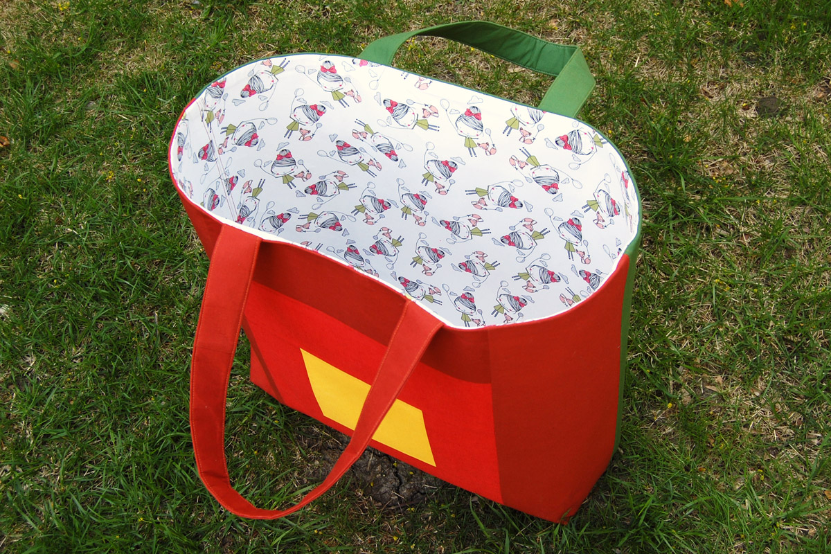 Color Block Tote Bag - WeAllSew
