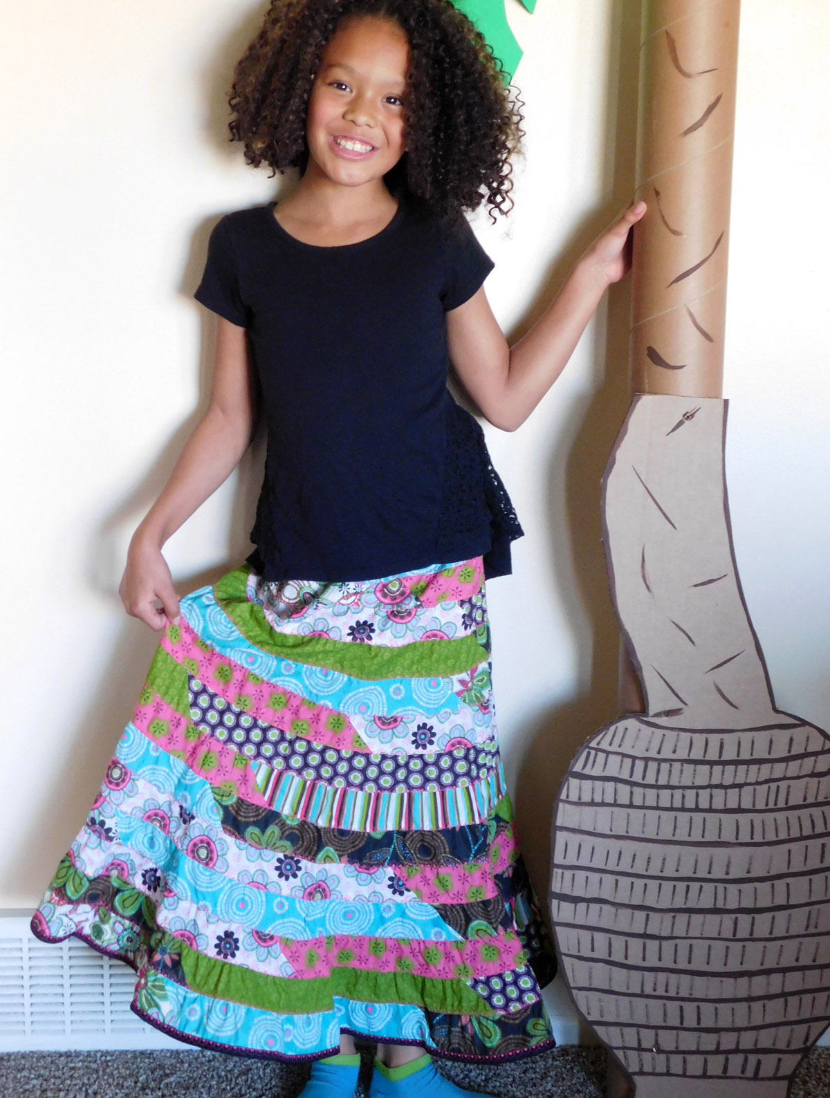 Spiral Strip Skirt Tutorial - WeAllSew