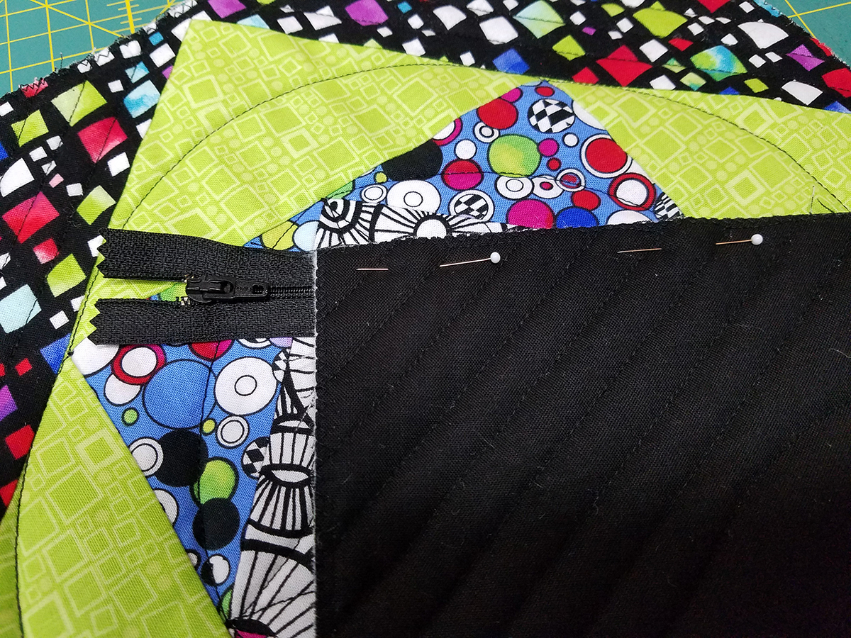 Square in a Square Zipper Bag - WeAllSew