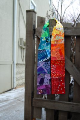Patchwork Spectrum Scarf - WeAllSew