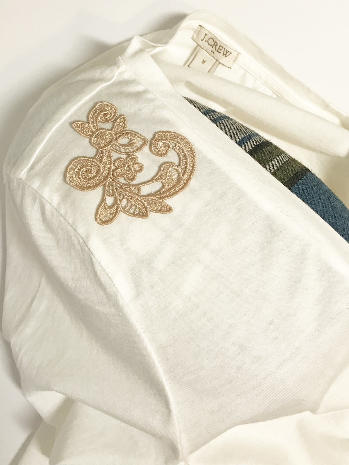 Lace Appliqué T-shirt Tutorial - WeAllSew