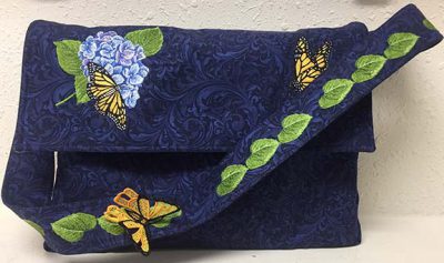 Embroidered Computer Shoulder Bag - WeAllSew