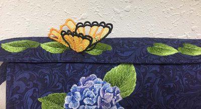 Embroidered Computer Shoulder Bag - WeAllSew