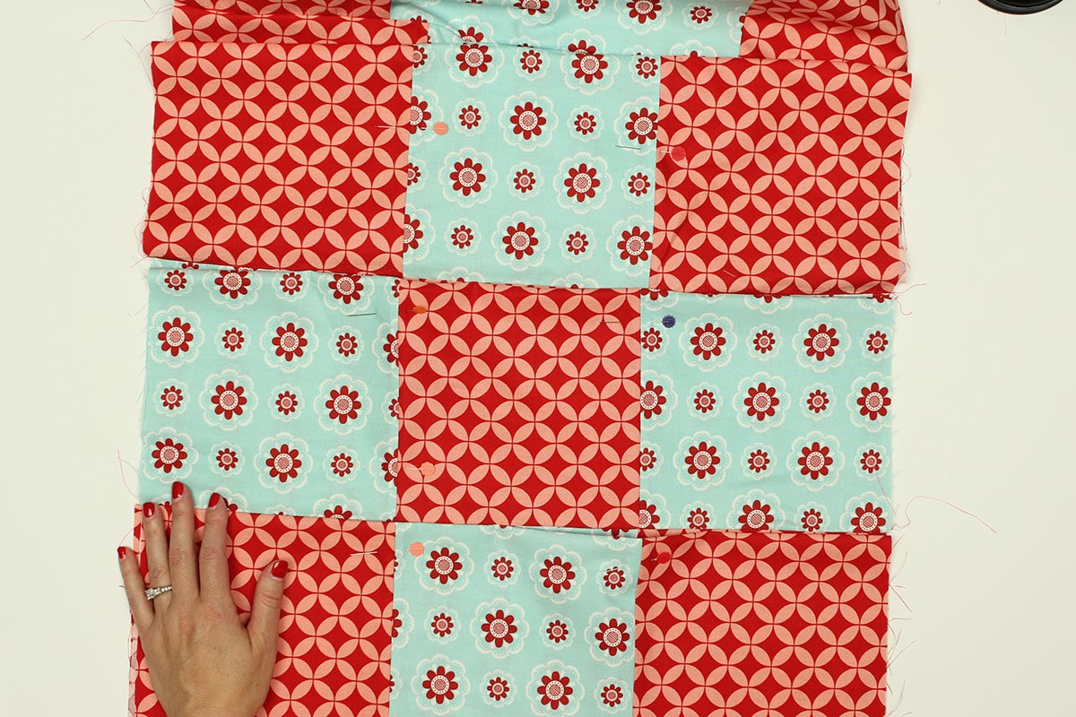 Hidden Pockets Nine Patch Quilt Block Tutorial - WeAllSew