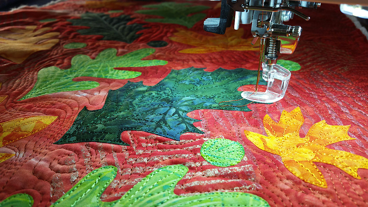 Fall Leaves Table Runner - WeAllSew