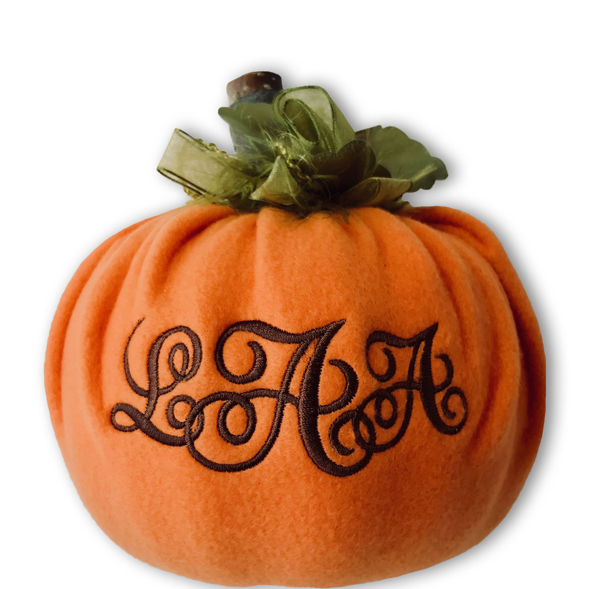 15-Minute Monogrammed Pumpkin - WeAllSew
