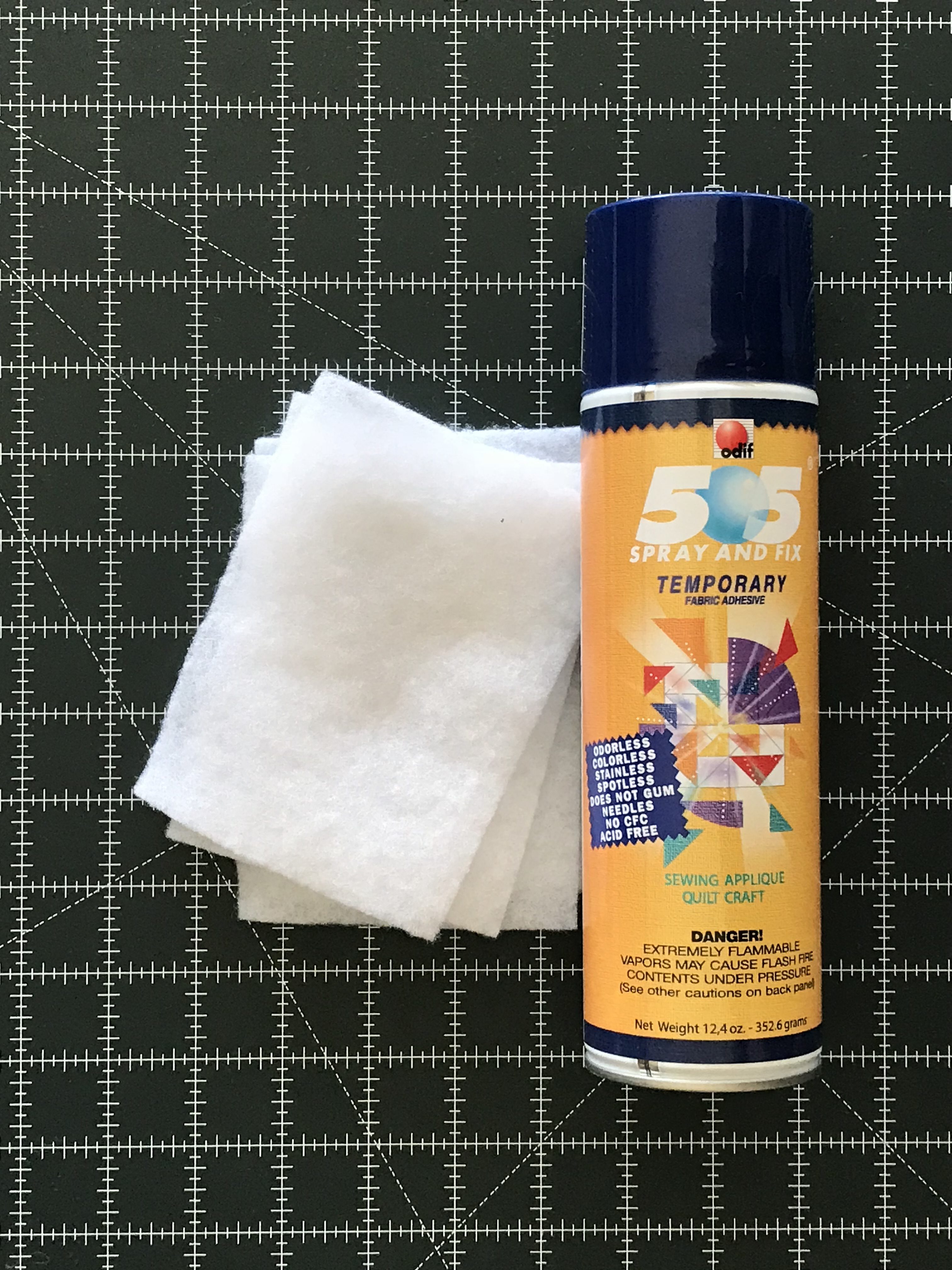 Father Christmas Ornament Tutorial - Spray one side of your batting ...