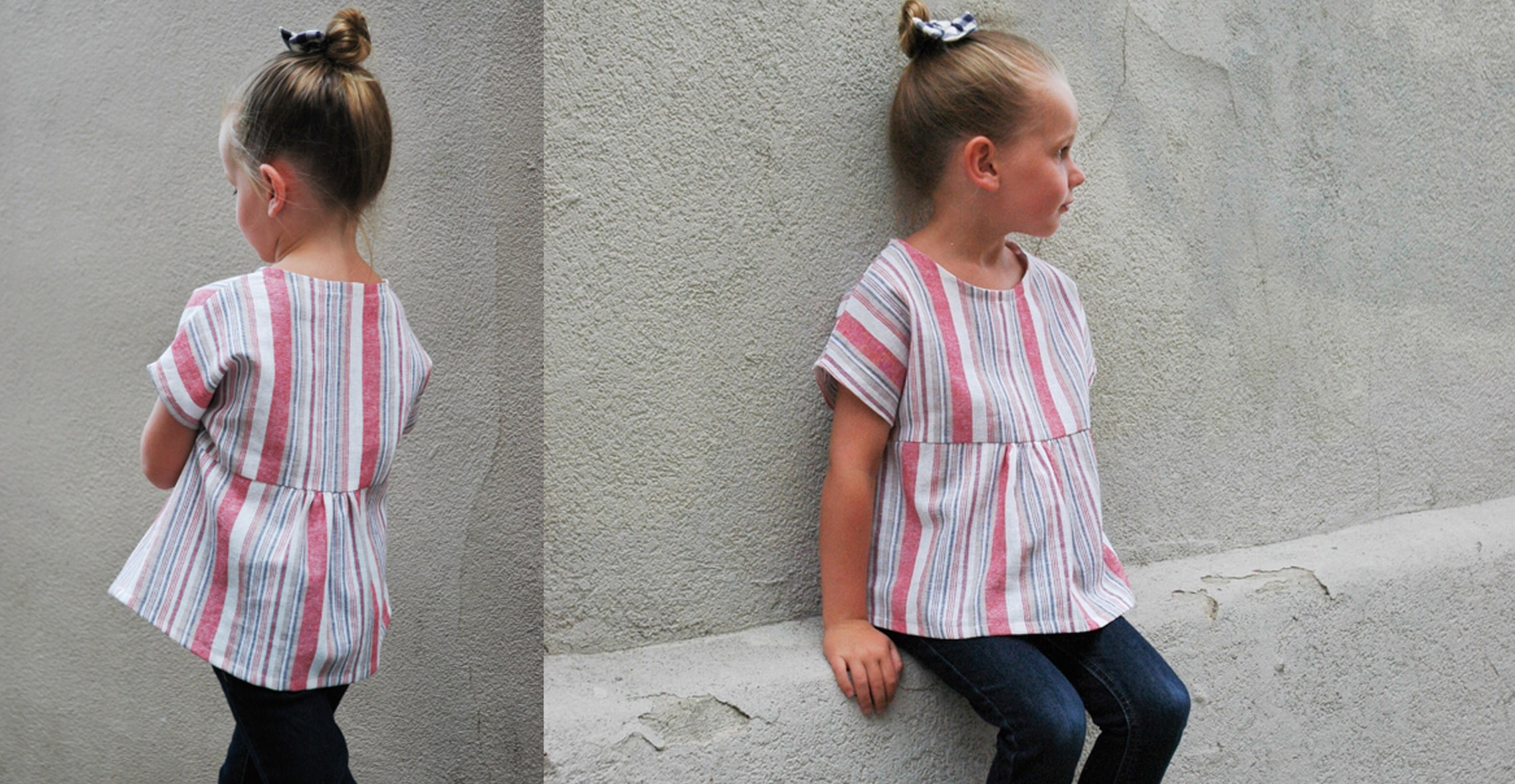 Girls gathered boxy top 2280 x 1180 at WeAllSew - WeAllSew