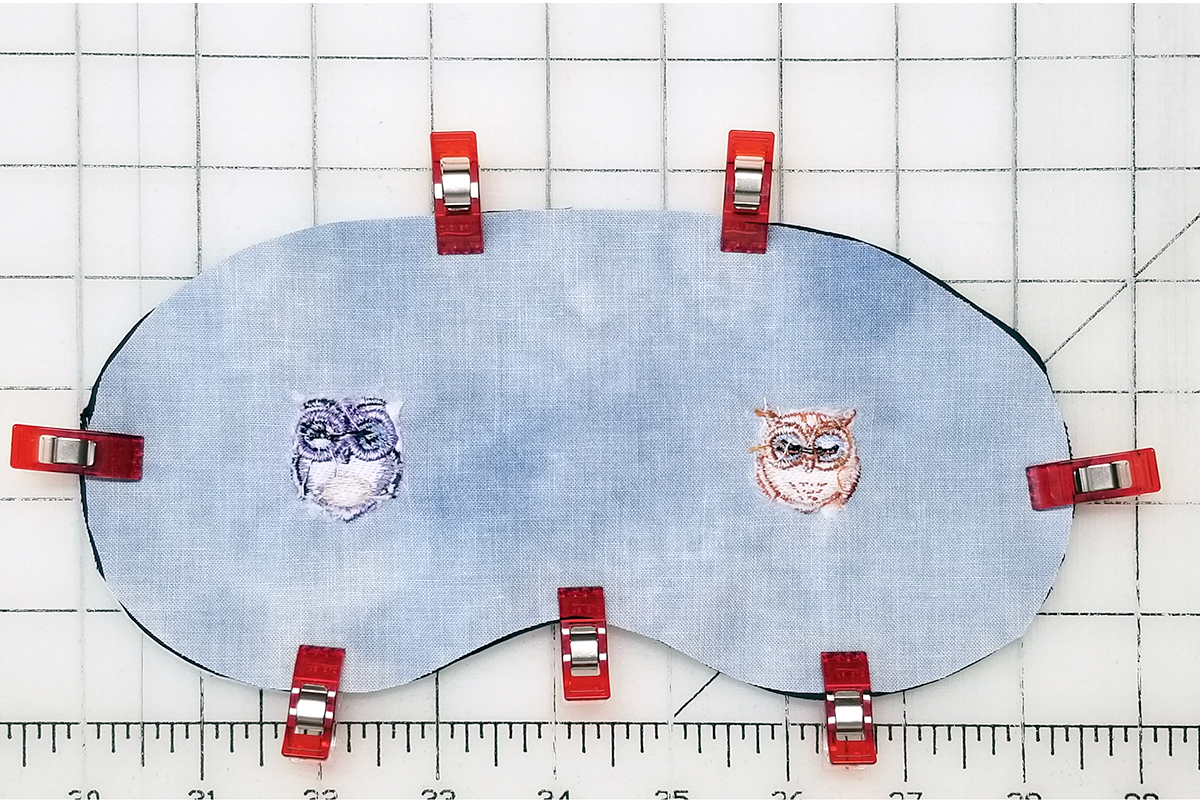 Embroidered Owl Sleep Mask - WeAllSew
