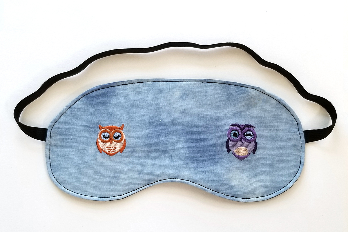 Embroidered Owl Sleep Mask - WeAllSew