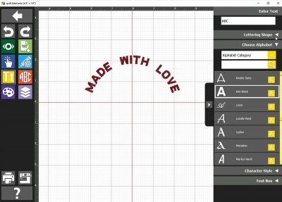 Toolbox Lettering Quilt Label - WeAllSew