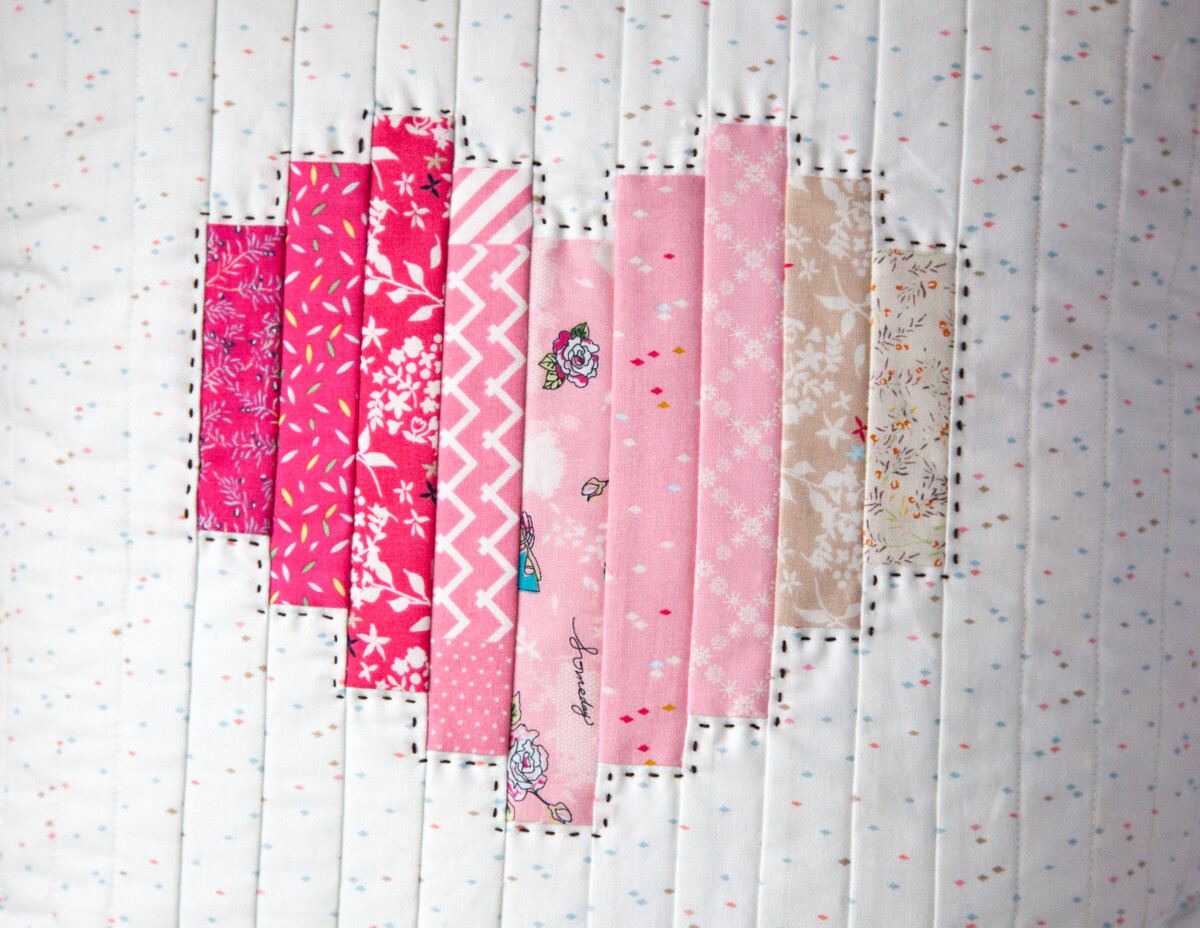 Patchwork Heart Pillow - WeAllSew