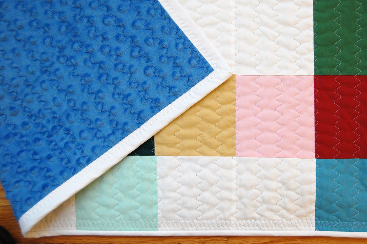 Minky-backed Patchwork Baby Quilt - WeAllSew