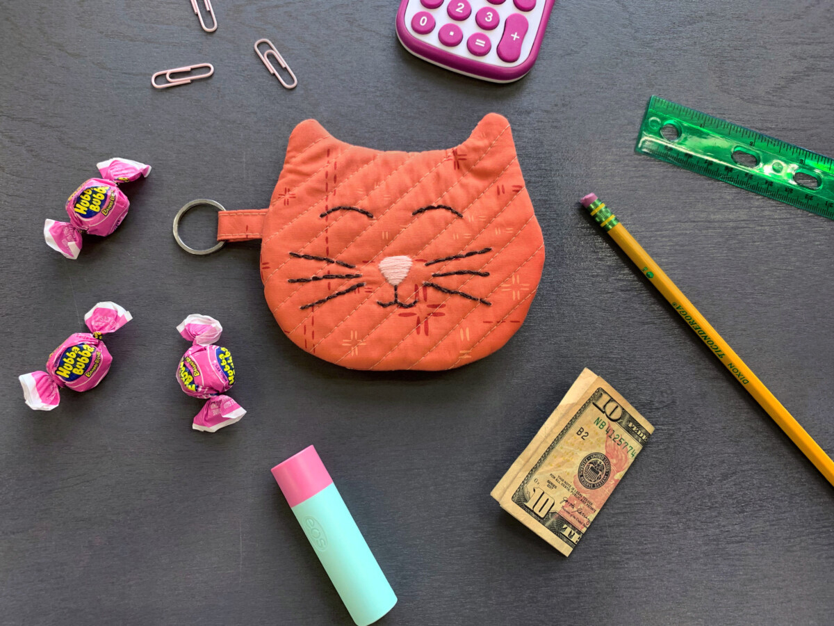 Cat Zipper Pouch Tutorial - WeAllSew
