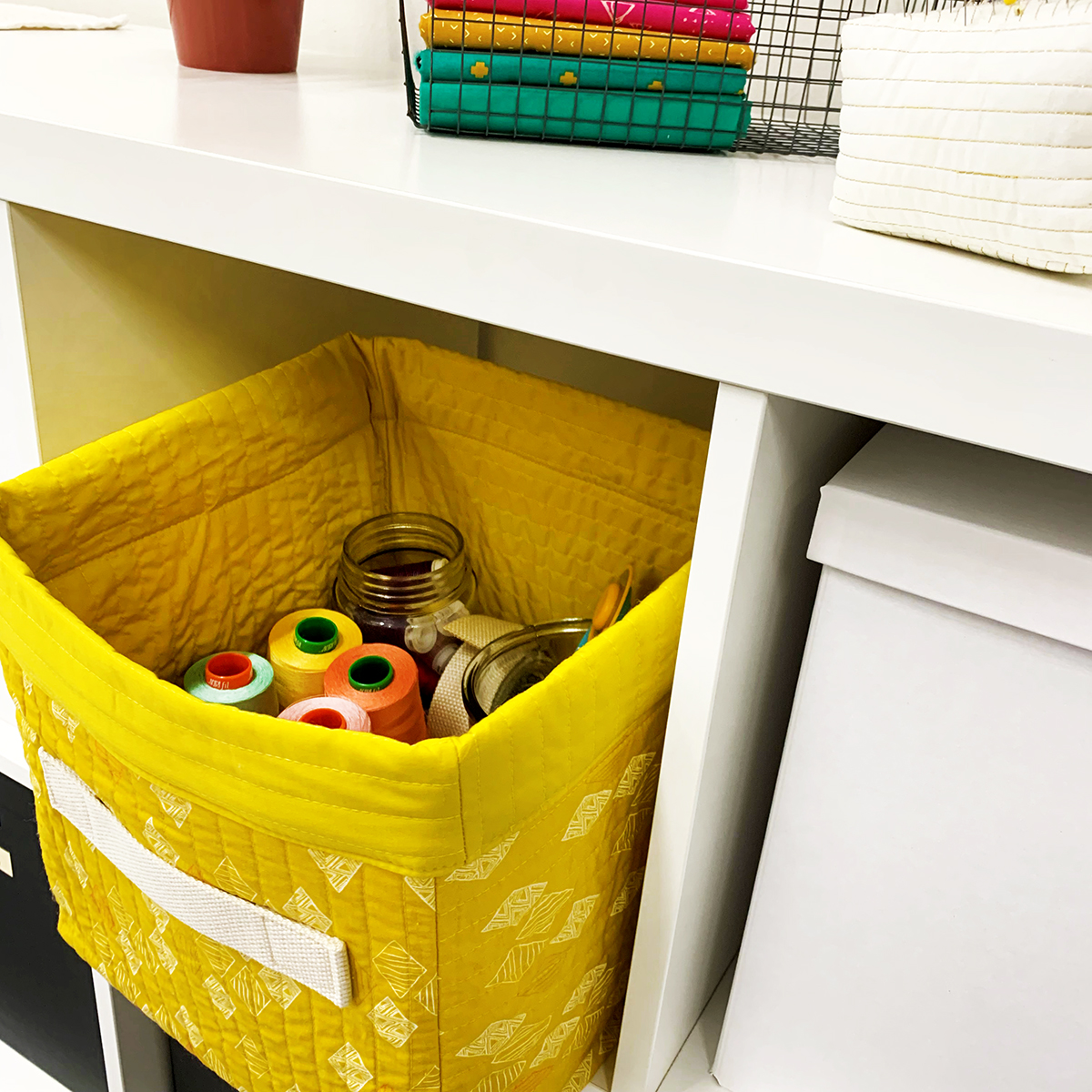 Fabric Storage Bin Tutorial - WeAllSew