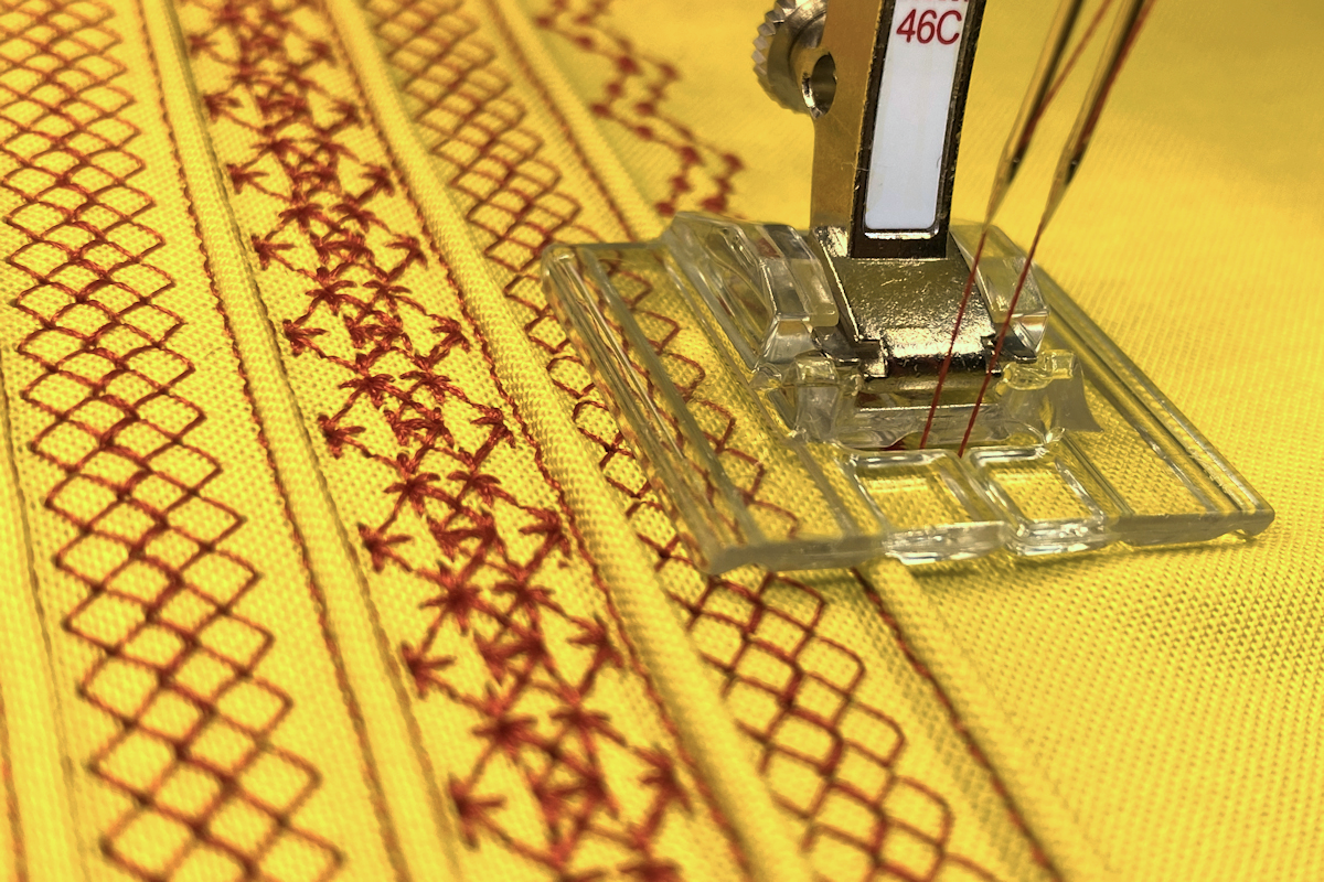 Pintucks and Decorative Stitching with Foot #46C - WeAllSew