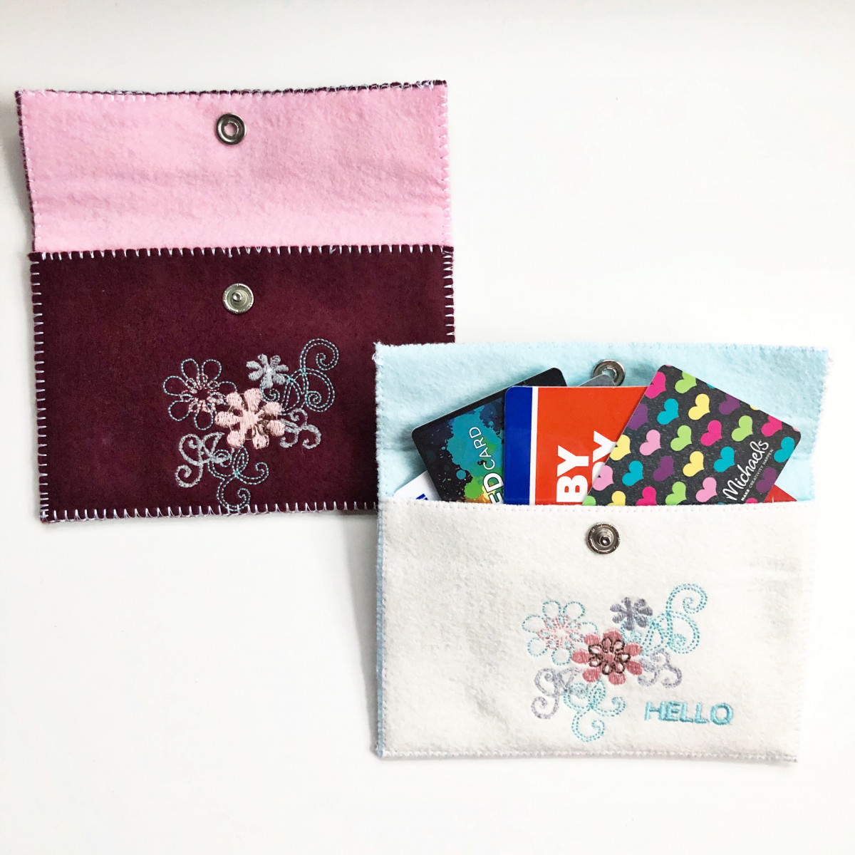 Embroidered Felt Pouch - WeAllSew