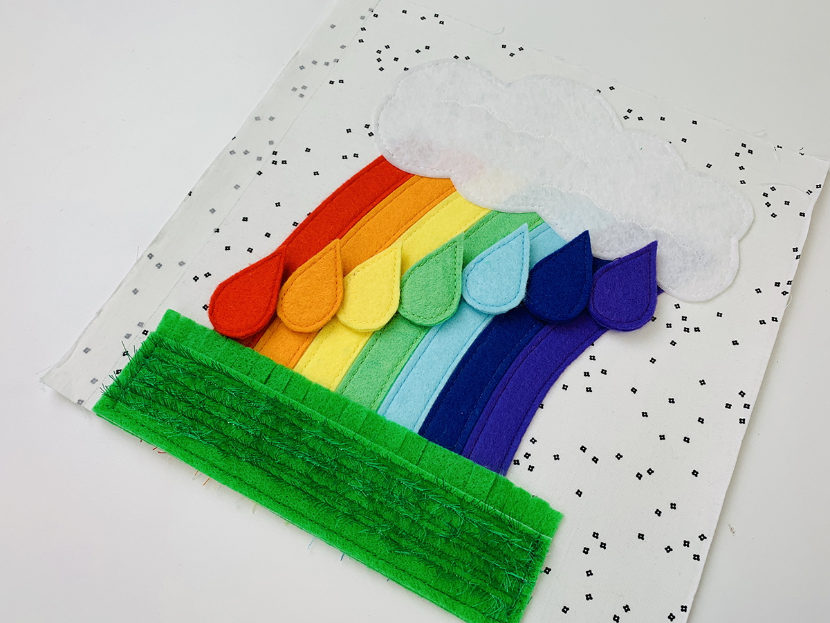 How to Sew a Kids Busy Book, Part 1: Rainbow Page - WeAllSew