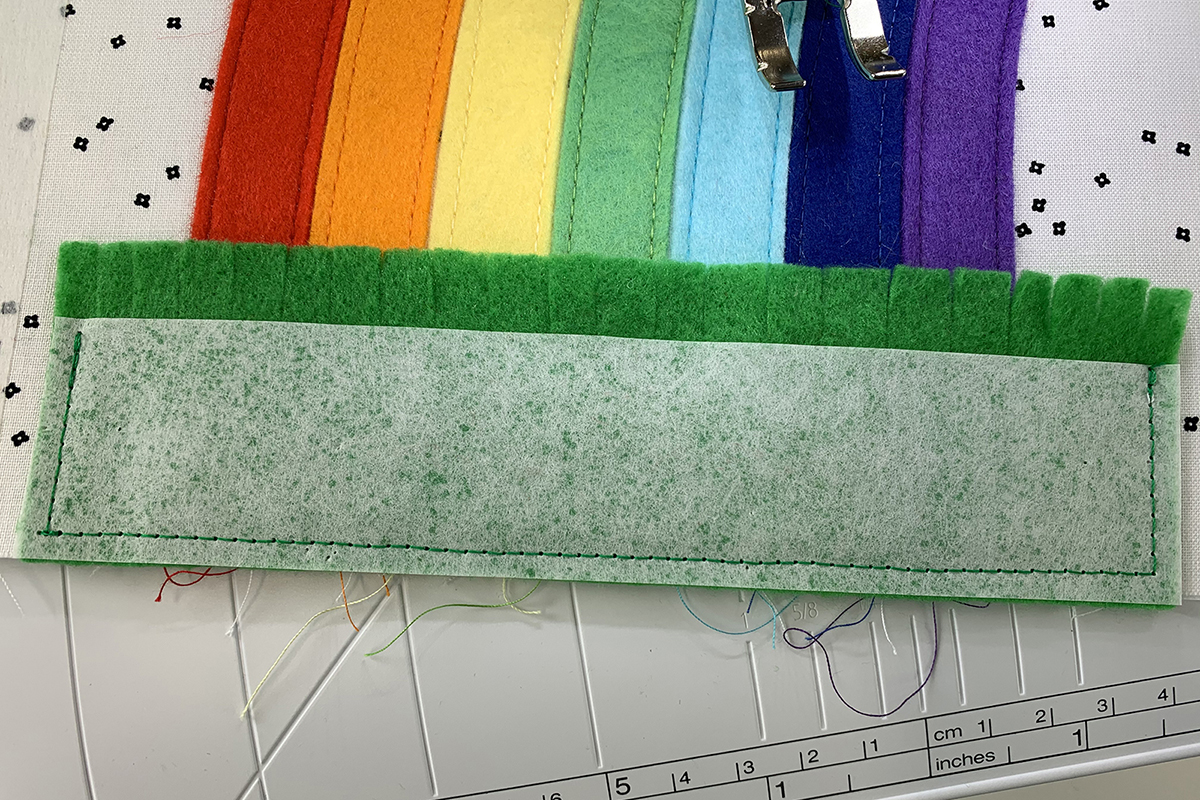 How to Sew a Kids Busy Book, Part 1: Rainbow Page - WeAllSew