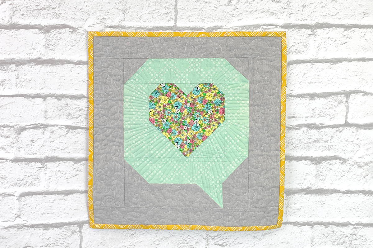 Heart Mini Quilt - WeAllSew