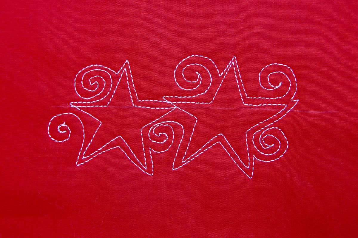 How to Free-motion Quilt Stars and Stripes - WeAllSew