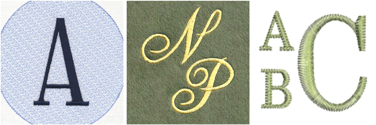 Machine Embroidered Lettering and Monograms - WeAllSew