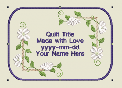 Creating a Quilt Label in BERNINA Embroidery Software 8.2 - WeAllSew