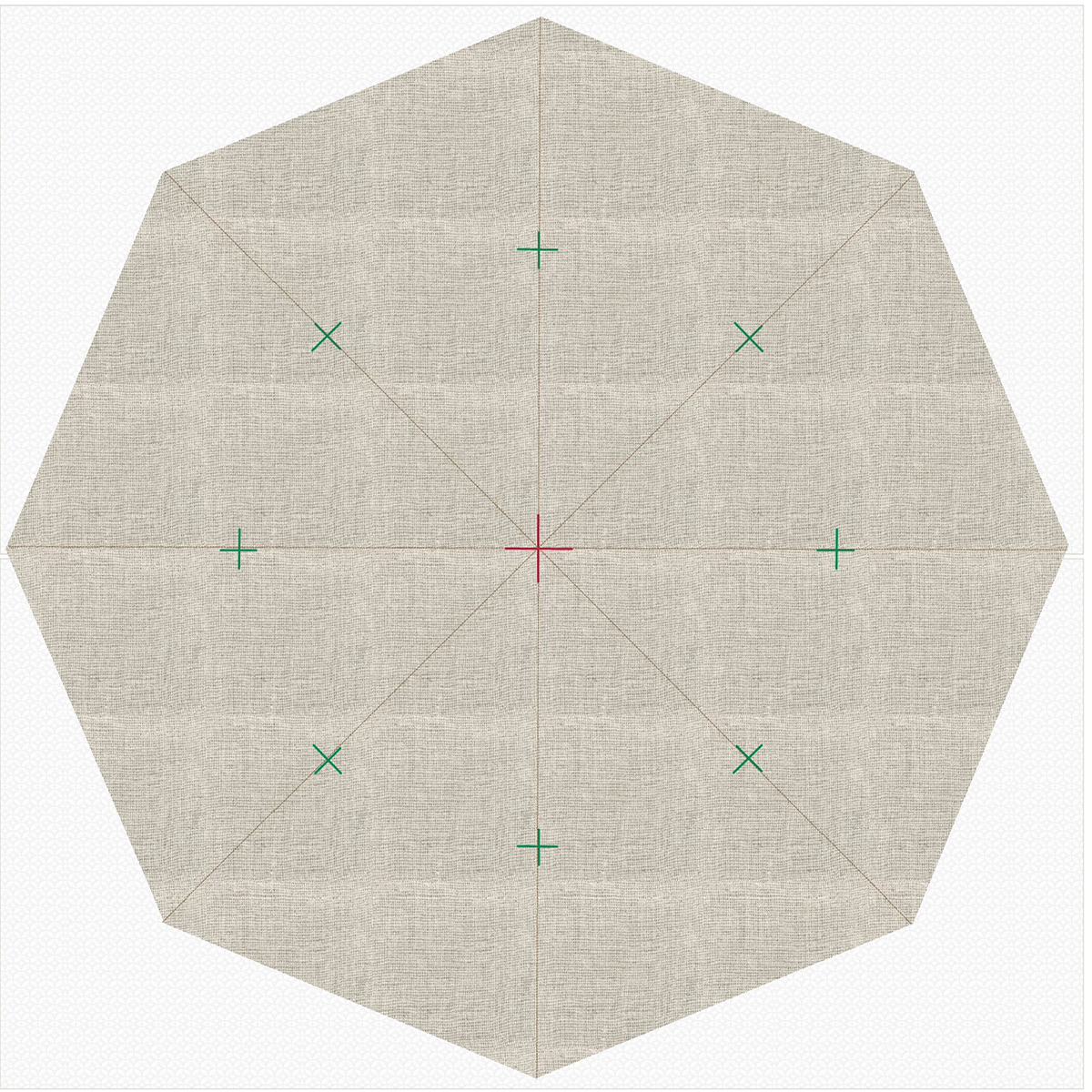 How to Embroider an Octagon Tree Skirt - WeAllSew