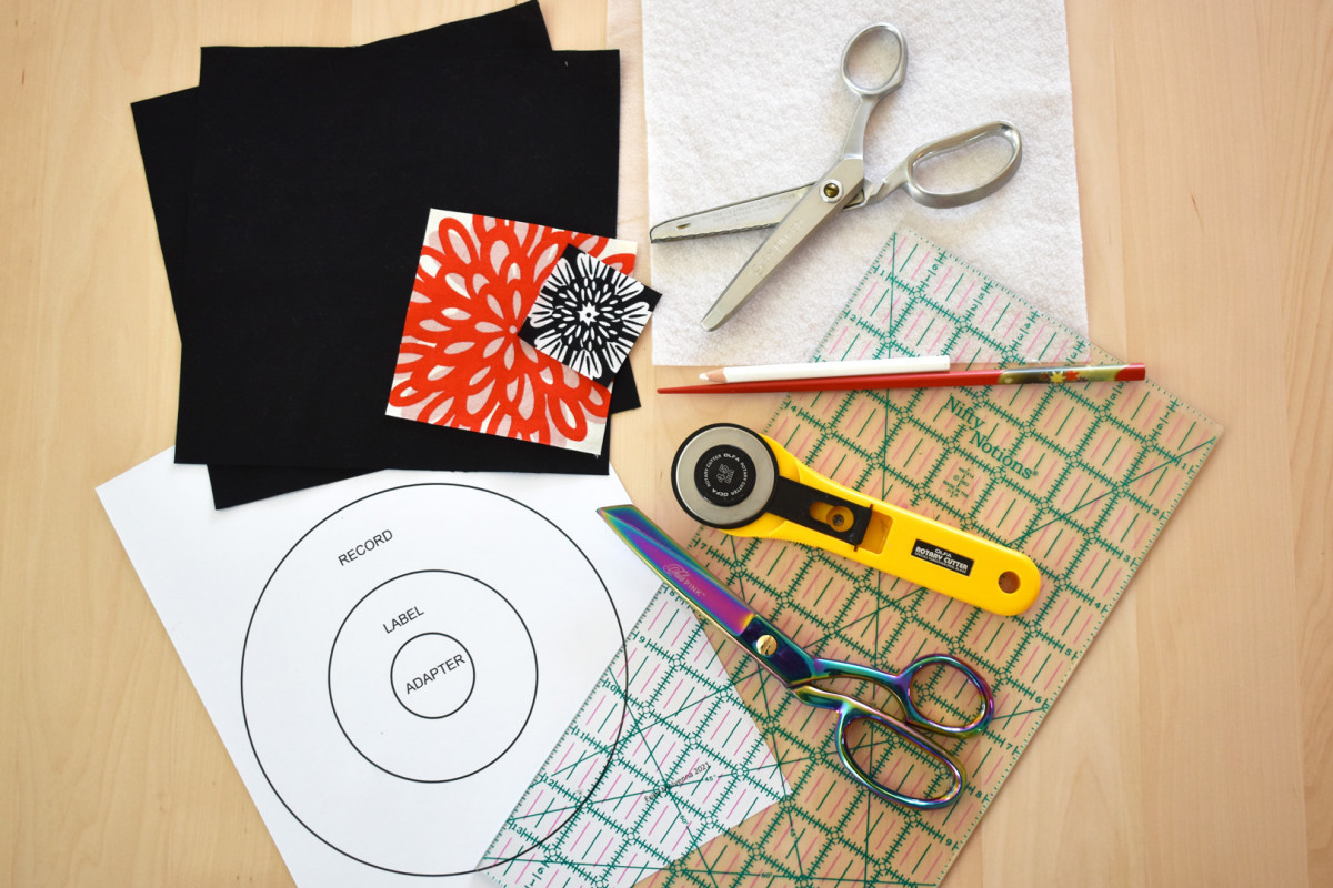 Record Coaster Sewing Tutorial - WeAllSew